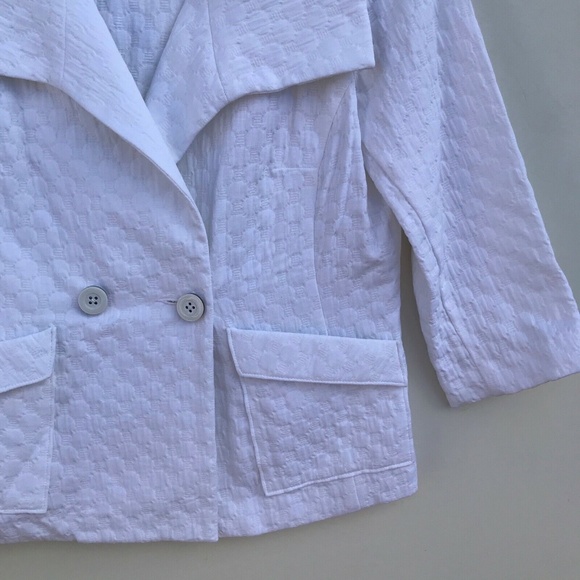CAbi | Jackets & Coats | Cabi 22 White Club Blazer Jacket 34 Sleeve 732 ...
